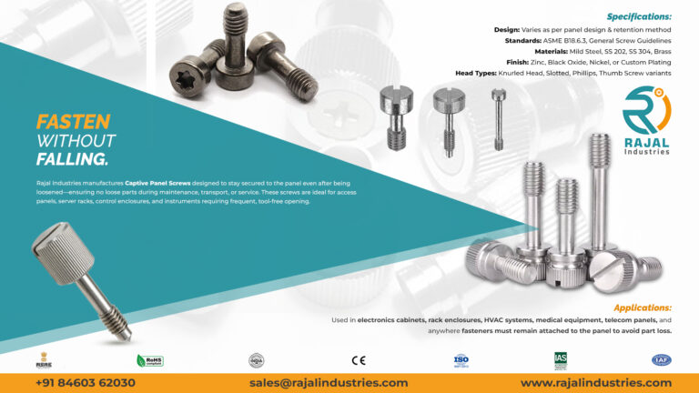 Panel Fasteners (Quarter-Turn Fasteners) - Rajal Industries