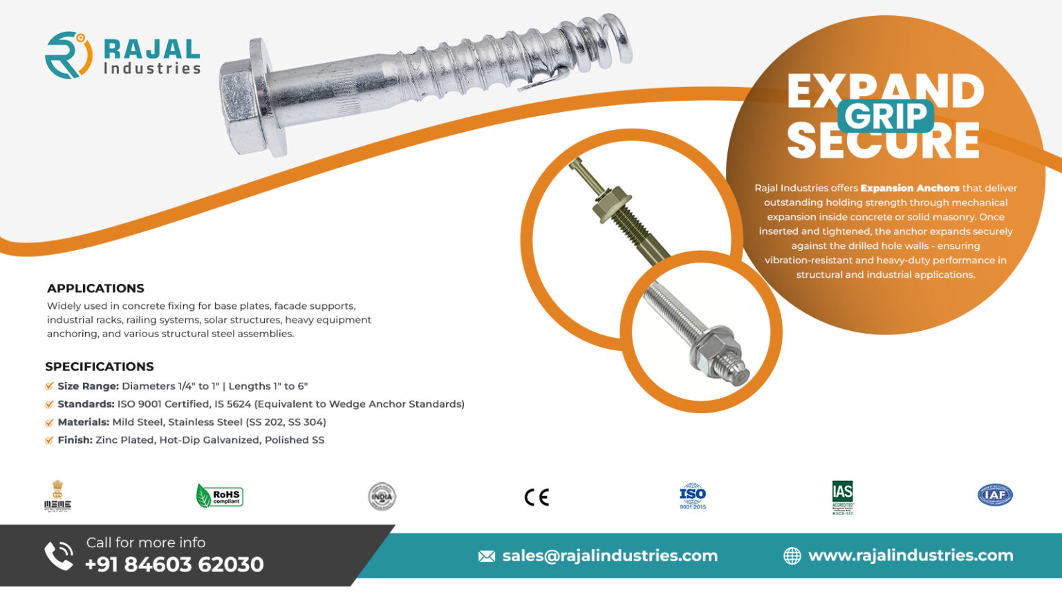 Expansion Anchors - Rajal Industries